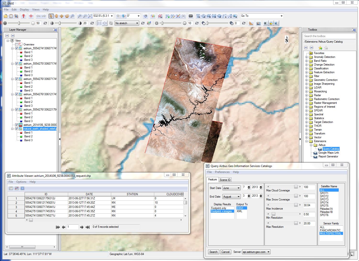 Airbus Defence and Space | Catalog Query Tool 1.4 (Update 9/18/2015 ...