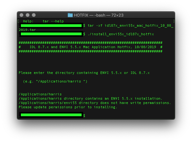 Internal Installing The Macos 1015 Catalina Patch For Idl 872 Or Envi 552 Nv5 Geospatial